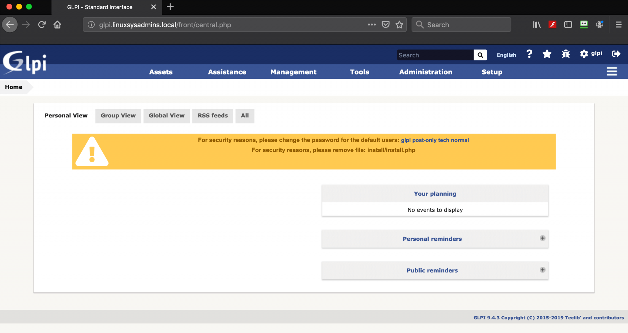 GLPI IT Asset Management Software Setup Guide