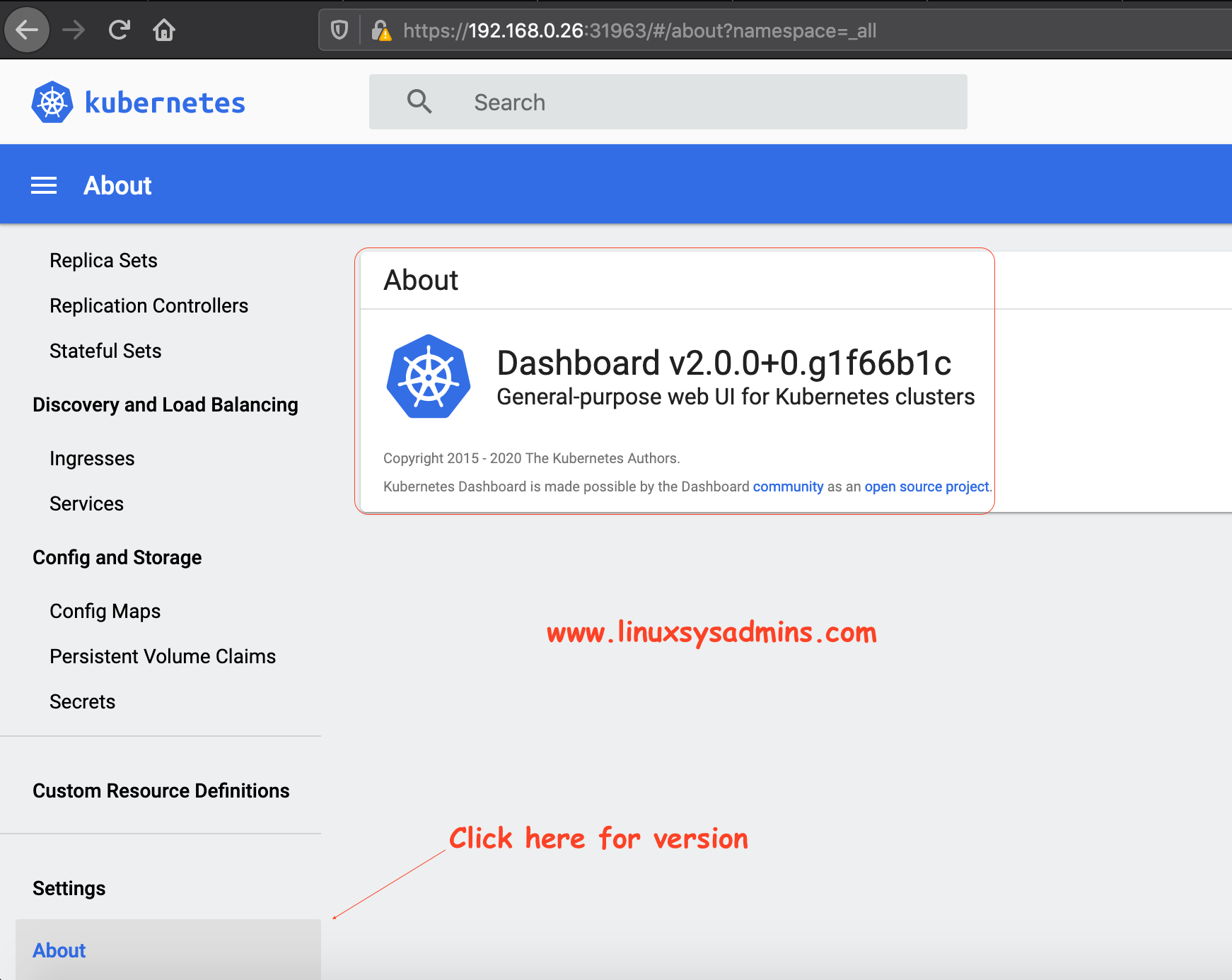 How to access Kubernetes Dashboard ( Web UI)